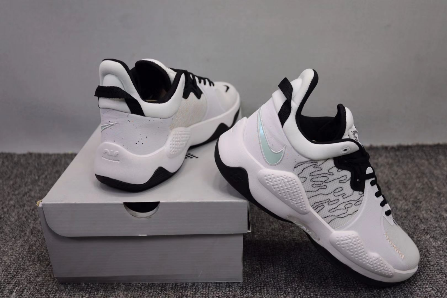 Giày Nike PG 5 'White Black' CW3143-100 Authentic-Shoes