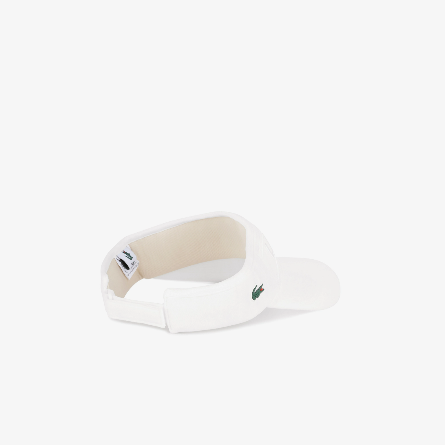 Mũ Lacoste Tape Logo Sun Visor 'White' RK232E-53G-70V