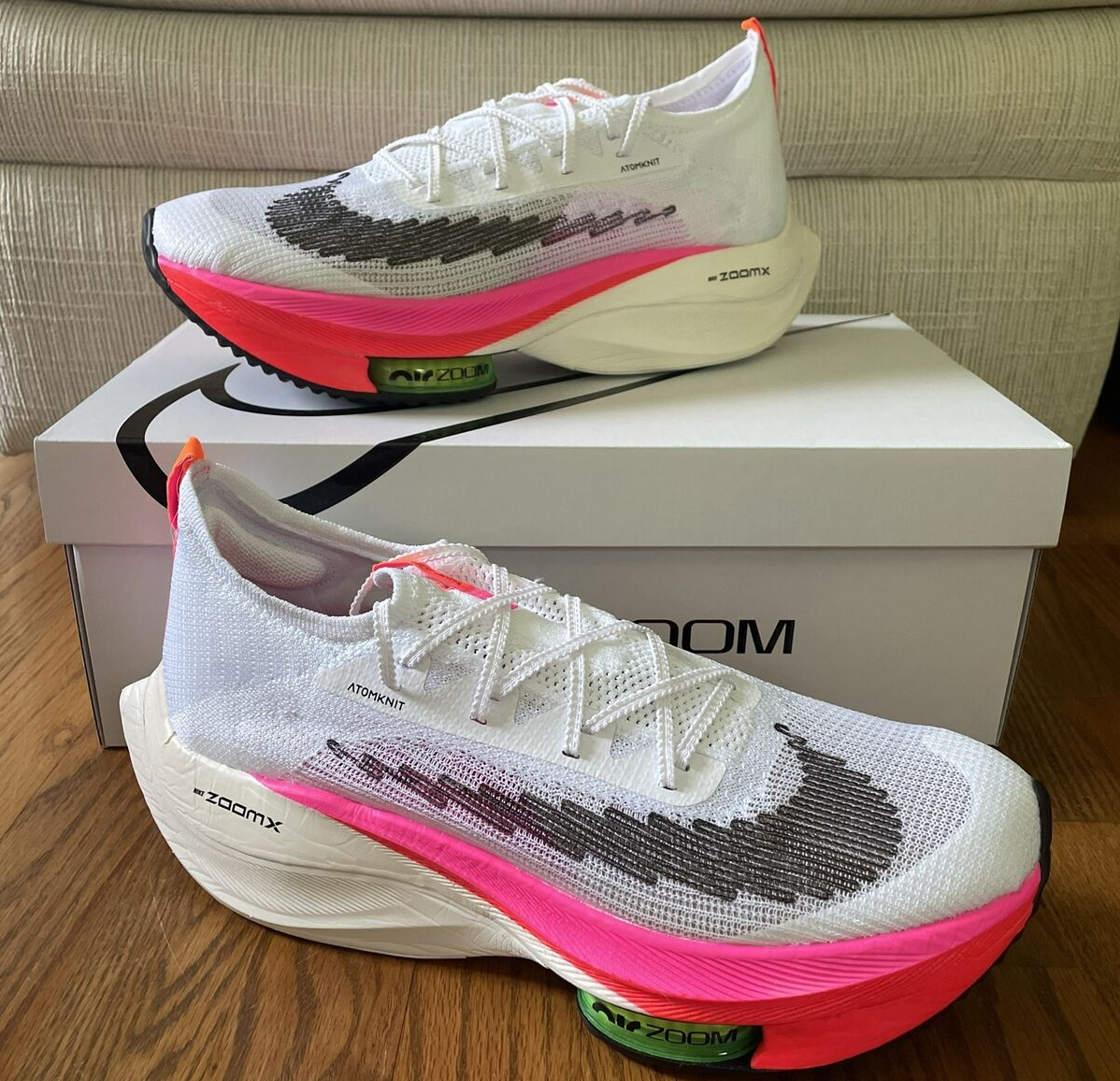 Giày Nike Air Zoom Alphafly NEXT% Flyknit 'Rawdacious' DJ5455-100 - Authentic-Shoes