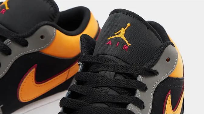 Giày Nike Air Jordan 1 Low 'Black Grey Orange' FN7308-008