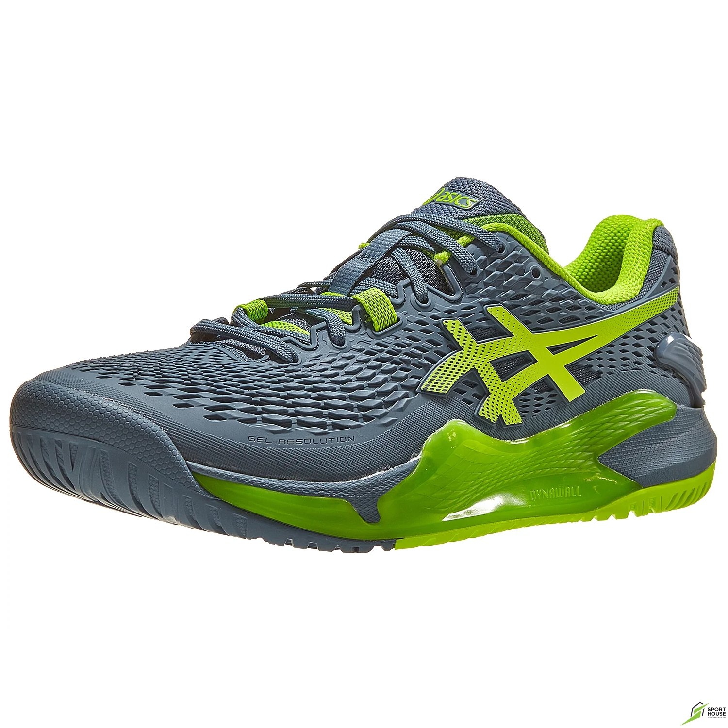 Giày Asics Gel Resolution 9 Steel 'Blue Green' 1041A330-400 - Authentic ...