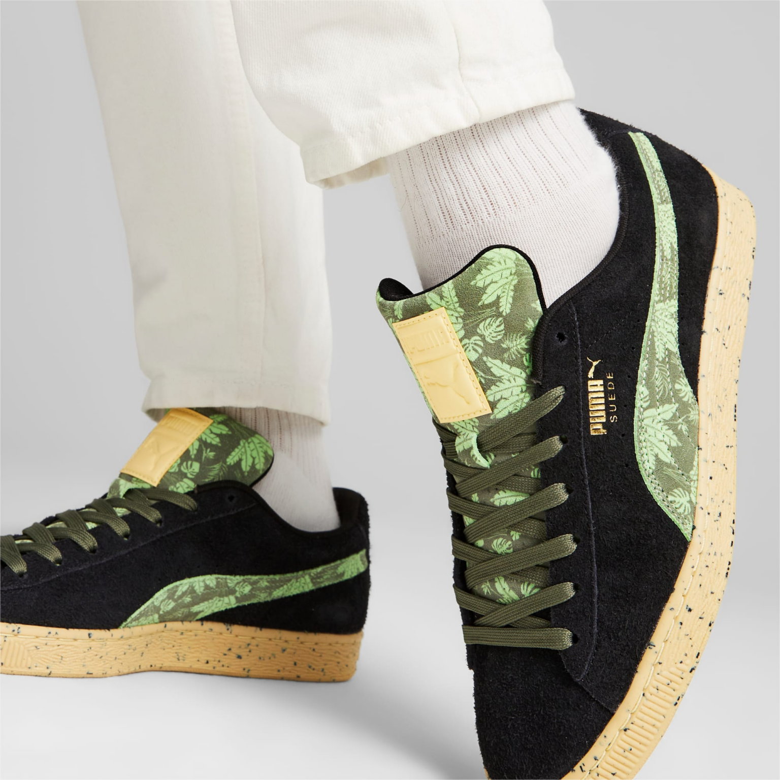 Giày Puma Suede Gentle Jungle 'Black' 390057-02 Authentic-Shoes