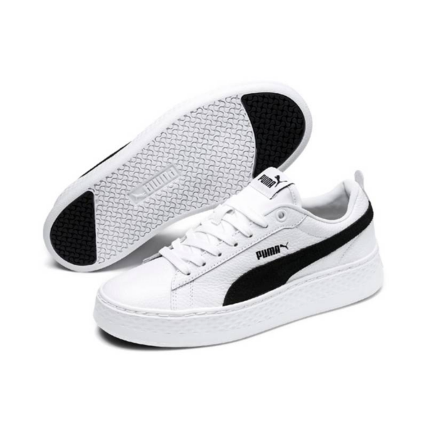 Giày Puma Smash Platform L 'White Black' 366487‑12 Authentic-Shoes