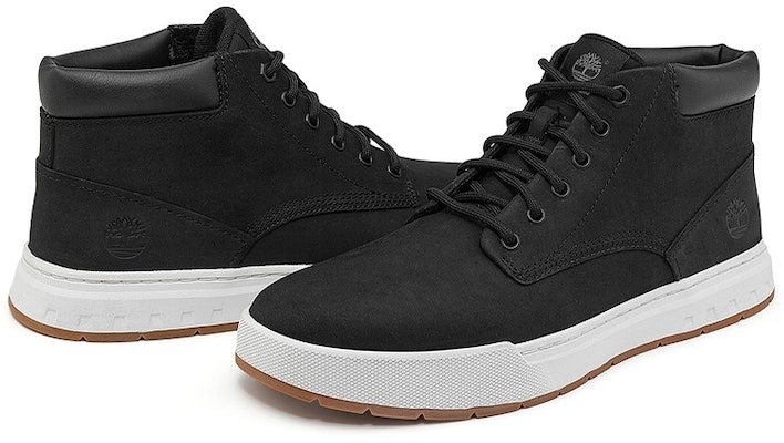 Giày Timberland Leather Mid‑Top 'Black' A5PSGW Authentic-Shoes
