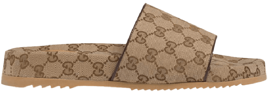 Dép Gucci Canvas Slide Sandals 'Beige' 624695-H6320-9763 Authentic-Shoes