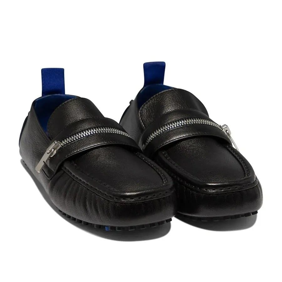 Giày Burberry Loafer Zip Detail 'Black' 8088131 Authentic-Shoes