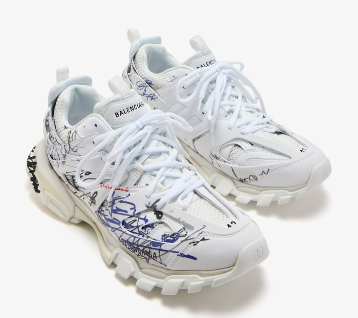 Giày Balenciaga Track 'White' 542023WTKAU9146 Authentic-Shoes