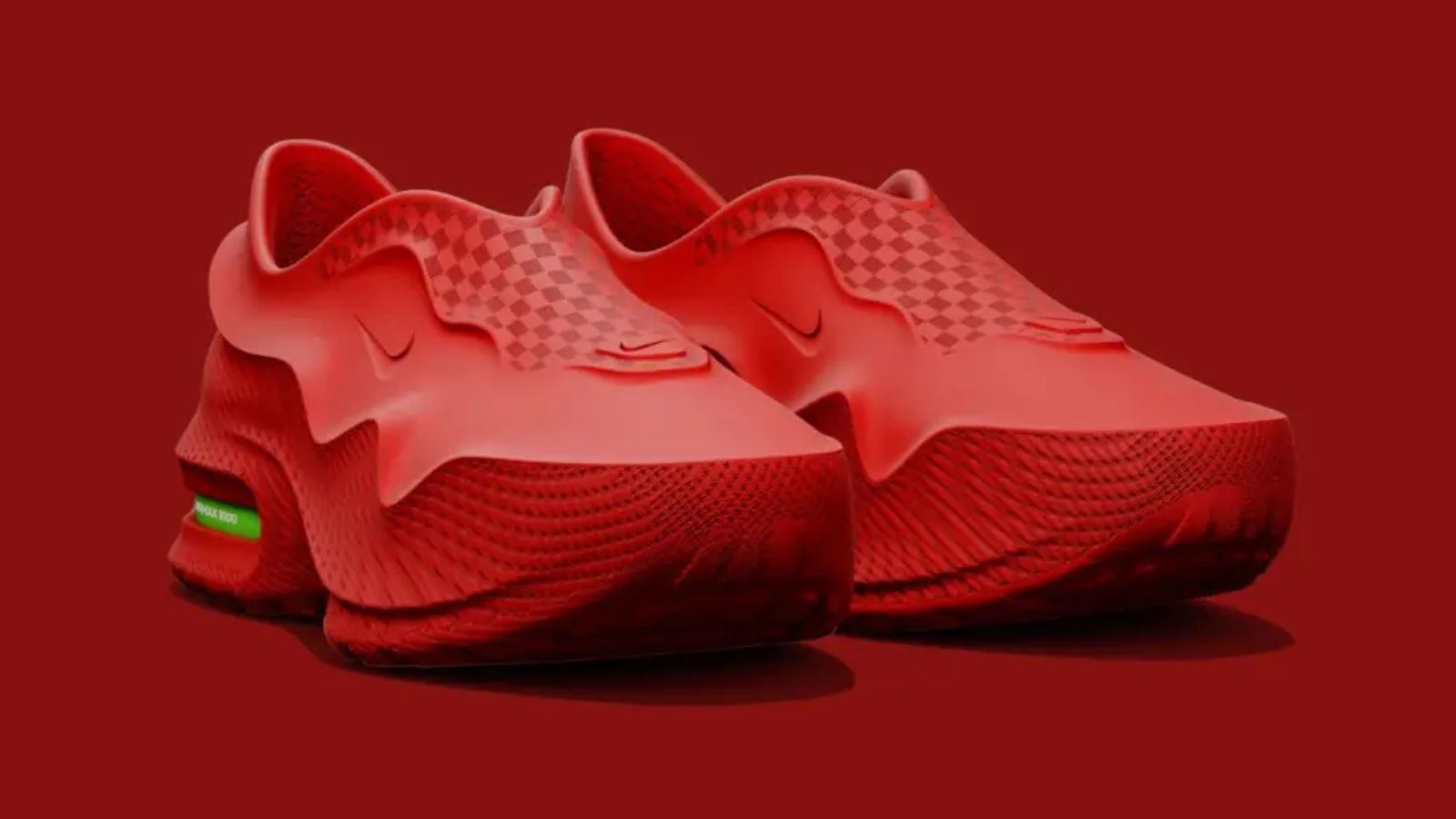 Nike Air Max 1000 Red Atomic Green: Đỉnh cao 3D